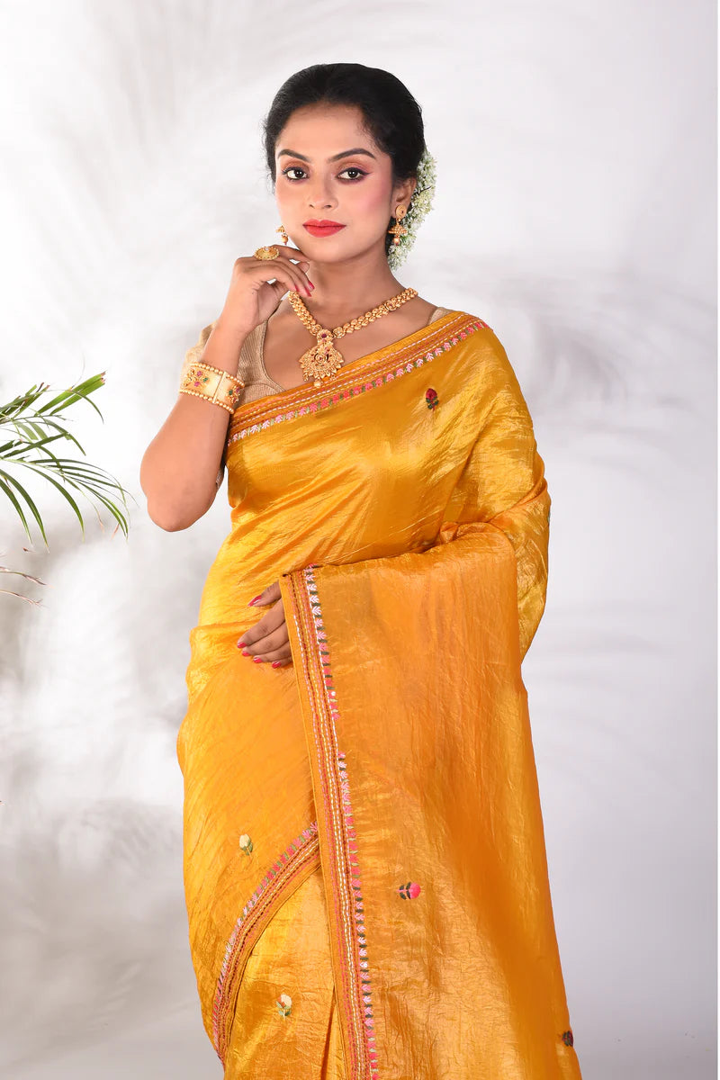 Yellow Jimmy Choo Saree